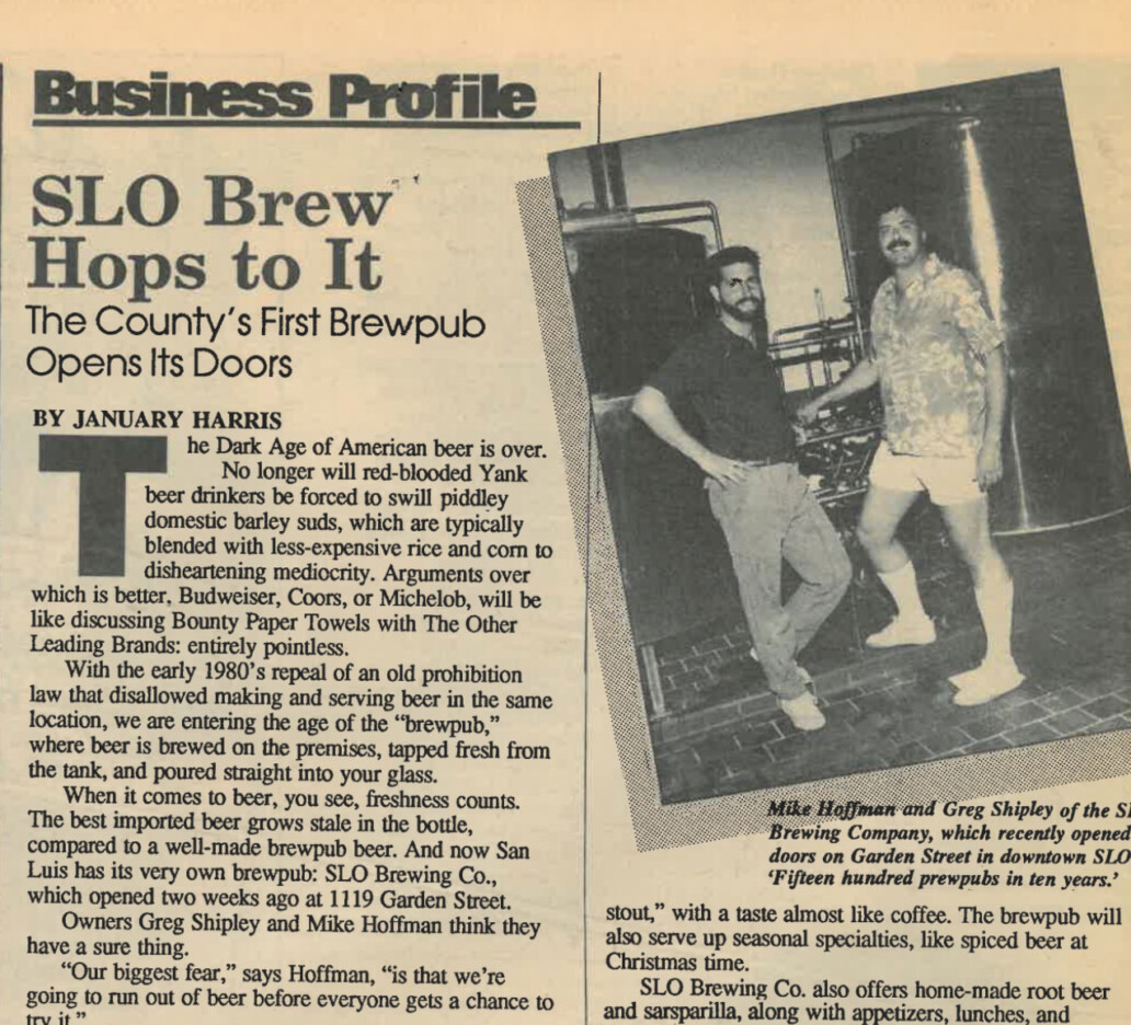 Our Story - SLO Brew - San Luis Obispo, CA